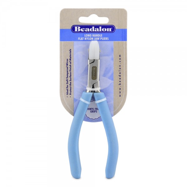 Beadalon Nylon Jaw Long Handle Flat Nose Pliers | Pliers, Cutters + Hole Punc...