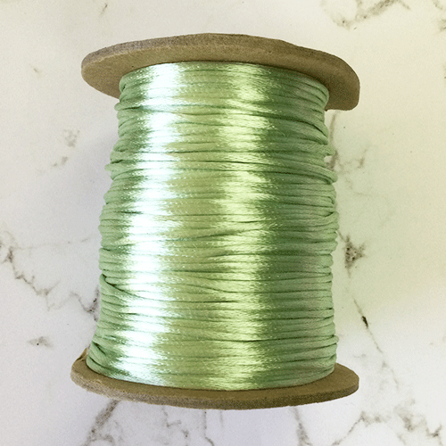 2mm Satin Rattail Cord - Mint - Per 5 metres | Satin Rattail Cord ...