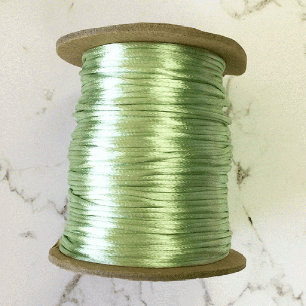 2mm Satin Rattail Cord - Mint - Per 5 metres | Satin Rattail Cord ...