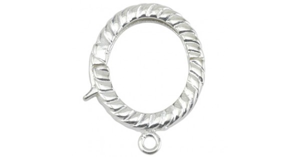 15x21mm Beadalon Small Oval Enhancer Bails - Pack of 2 | Base Metal ...