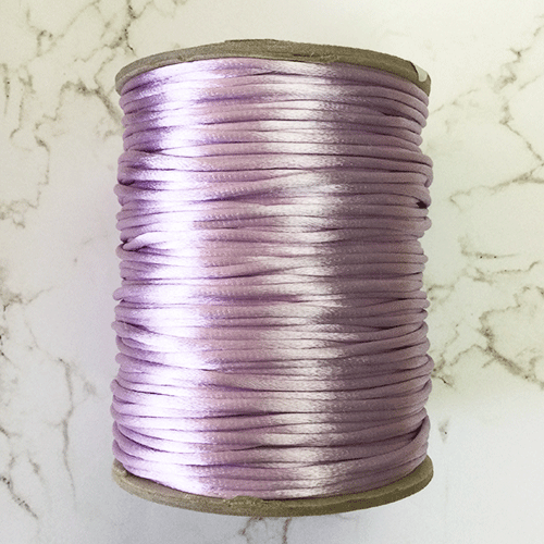 3mm Satin Rattail Cord - Lavender | 3MM SATIN RAT TAIL CORD | Over the ...