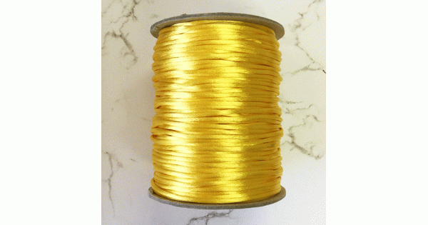 3mm Maize Rattail Satin Cord - Per 5 metres | Satin Rattail Cord | Over ...