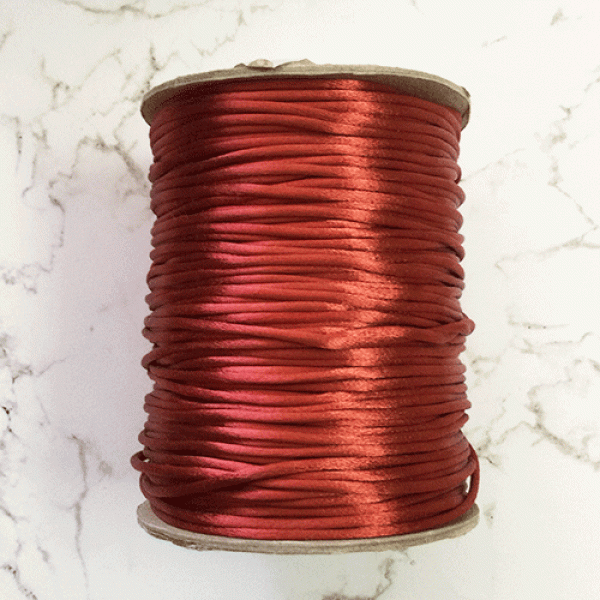 3mm Satin Rattail Cord - Rust - Per 5 metres | Satin Rattail Cord ...