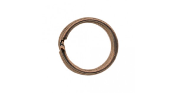 9mm Antique Copper Plated Split Rings - Pack of 10 | Basemetal Split ...