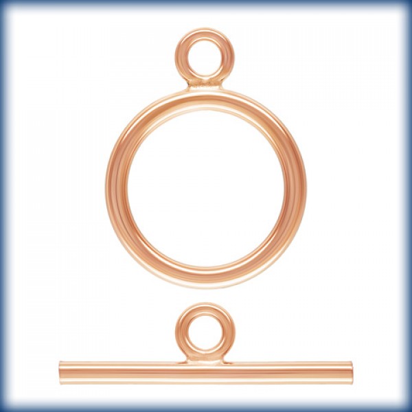11mm 14K Rose Gold Filled Toggle Clasp Set | STERLING + GOLD FILLED ...