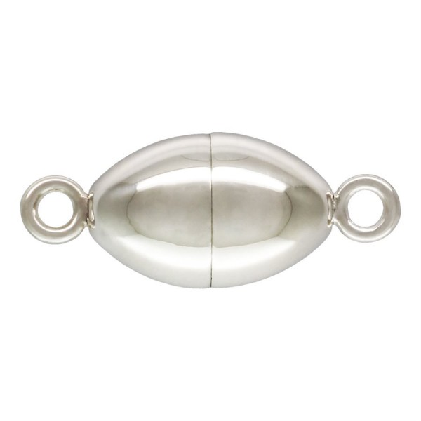 6.0x10.0mm Oval .925 Sterling Silver Magnetic Clasp SPAT - Each ...