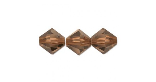 6mm Swarovski Crystal Bicones - Mocca - Pack of 10 | Swarovski + Eu ...