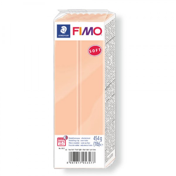 Staedtler Fimo Soft Polymer Clay 454g - Flesh Light (Rose) | Fimo Soft ...