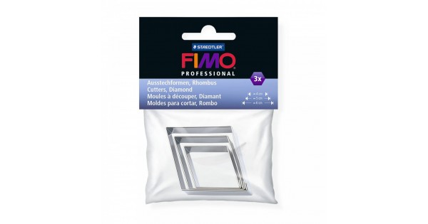 Fimo Professional Metal Cutters - Diamond - Pack of 3 | Shape Cutters ...