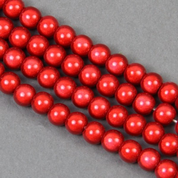 6mm Bright Red Japanese Miracle Beads - Pack of 10 | Miracle Beads ...