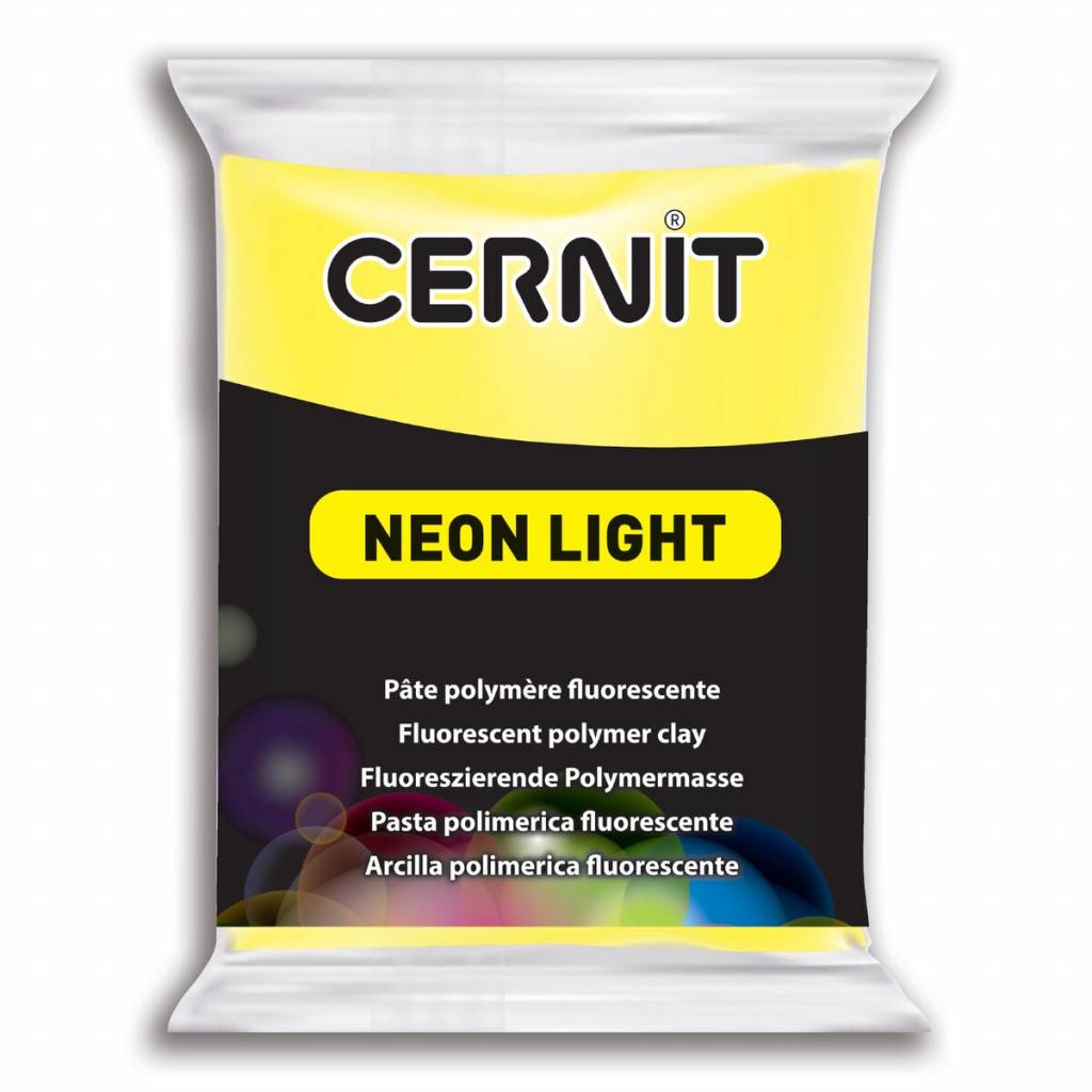 Cernit Polymer Clay - 56gm - Neon Yellow | Cernit | Over the Rainbow