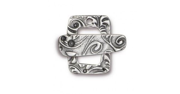 20mm TierraCast Jardin Toggle Clasp Set - Ant Pewter | Toggle + Hook ...