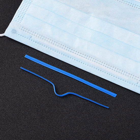 4mm Flat Blue Single Core Nose Bridge Wire for Face Masks - Pack of 100 ...