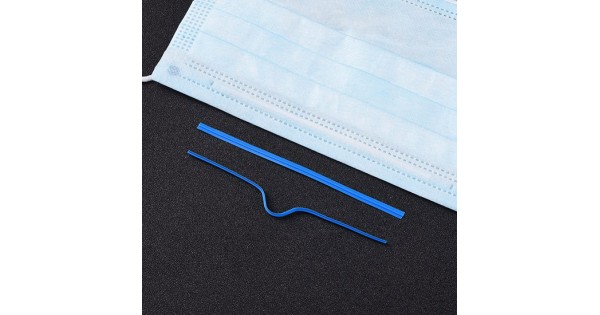 4mm Flat Blue Single Core Nose Bridge Wire for Face Masks - Pack of 100 ...