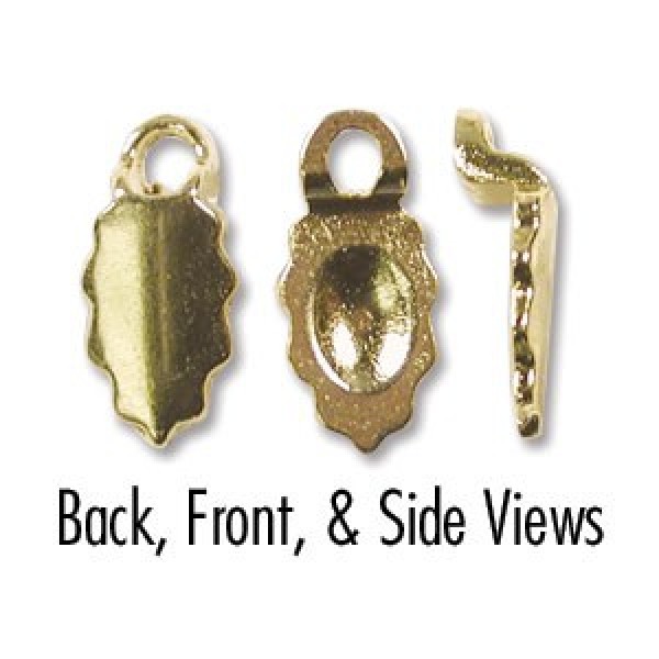 13mm Aanraku 18K Gold Plated Earring Bails - Per pair | Precious Metal ...