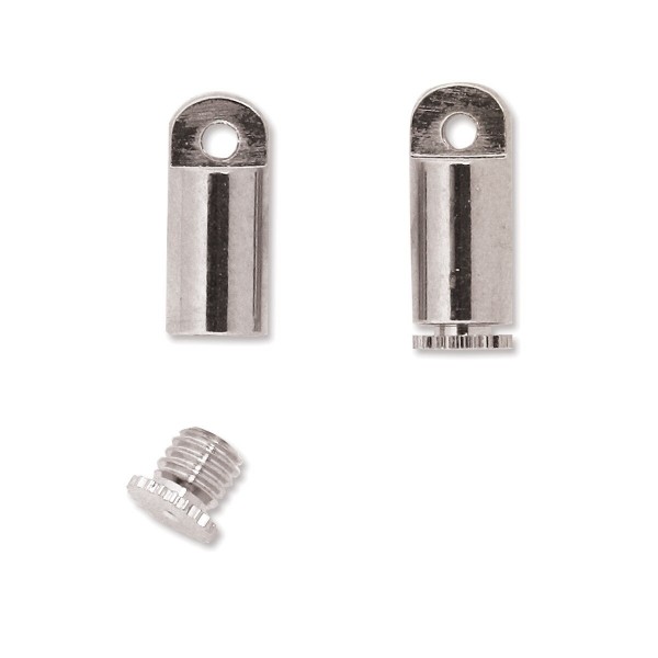 Beadsmith Bead Bandit End Cap Crimp Covers - Silver Plated - Pack of 36 ...