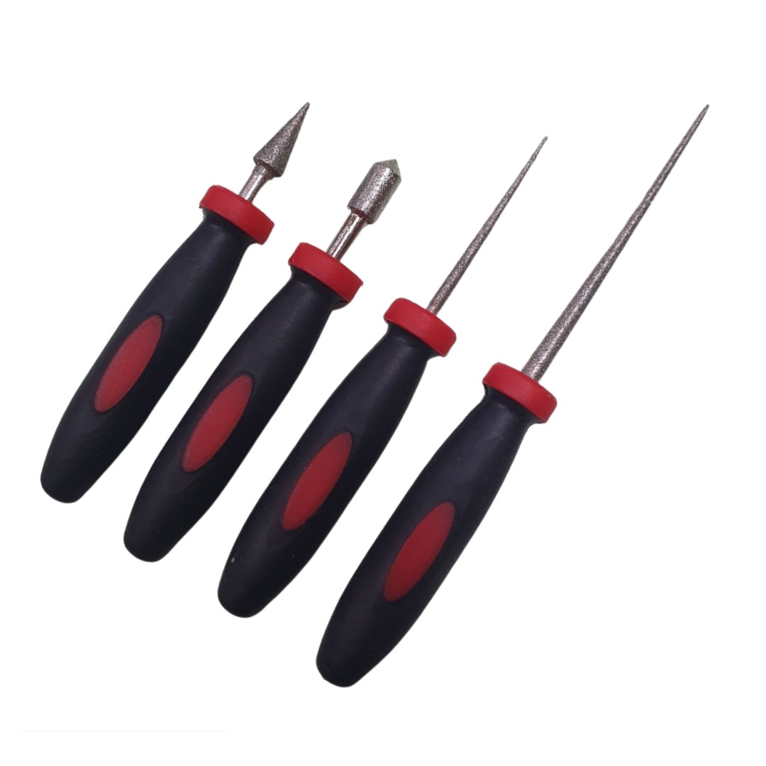 Beadsmith 4 Piece Mini Ergonomic Handle Bead Reamer Set | Bead Reamers ...