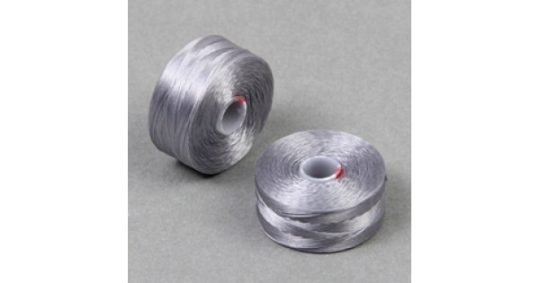 C-Lon Size D Beading Thread Bobbin - Grey - 73m | Fine Nylon Beading ...