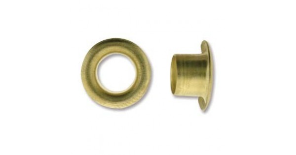 1/4in Eyelets - Brass Plate - Pack of 24 | Eyelets, Snaps, Rivets ...