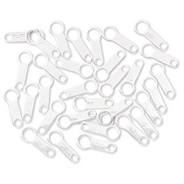 10x4mm Quality Sterling Silver Filled Chain Tabs - Pack of 10 ...