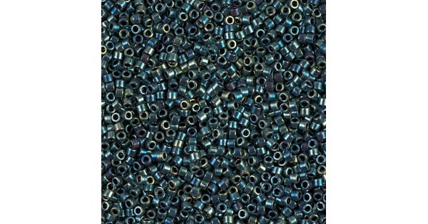11/0 Delica Seed Beads - Blue-Green Gold Iris | 11/0 Miyuki Delicas ...