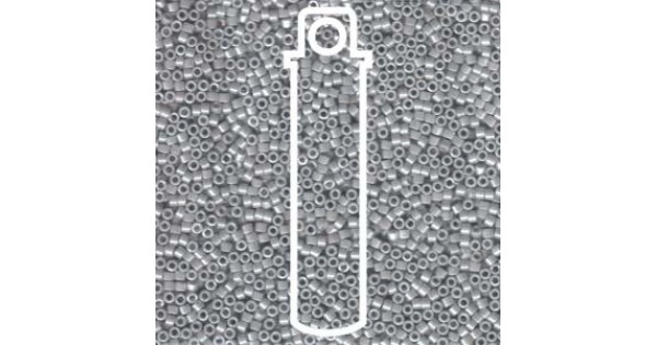 11/0 Delica Beads - Opaque Light Smoke Ceylon | 11/0 Miyuki Delicas ...