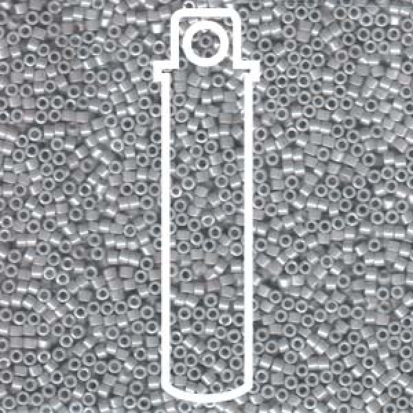 11/0 Delica Beads - Opaque Light Smoke Ceylon | 11/0 Miyuki Delicas ...