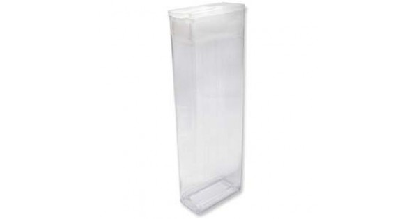75mm (7/16x1x3in) Flip-Top Rectangular Plastic Vials - Pack of 10 ...