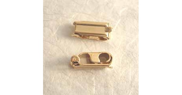 5x13mm Fold Over Clasps - Gold Plated - Pack of 10 | Plated + Basemetal ...