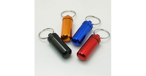 17x48mm ID-Cap Aluminium Multi-Colour Keychain - Blue | Lockets | Over ...