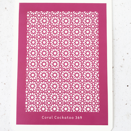9x12cm Coral Cockatoo Silk Screen Sheet - Mediterranean Tiles | SILK ...