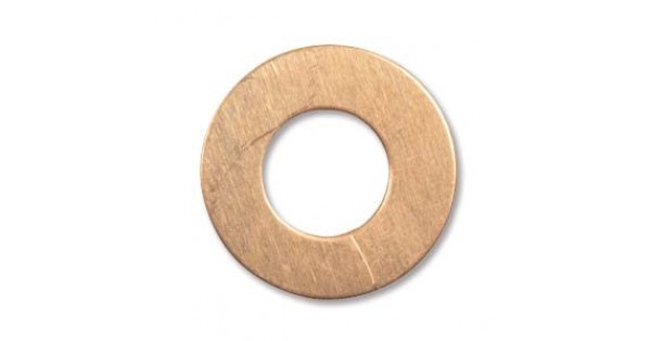 19mm (3/4") 24ga Copper Blank Washers - Pack of 2 | Base Metal Blanks