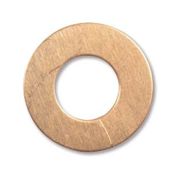 19mm (3/4") 24ga Copper Blank Washers - Pack of 2 | Base Metal Blanks