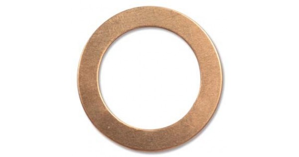 1.25" (31mm) OD Copper 24ga Blank Washers - Pack of 2 | Base Metal Blank...