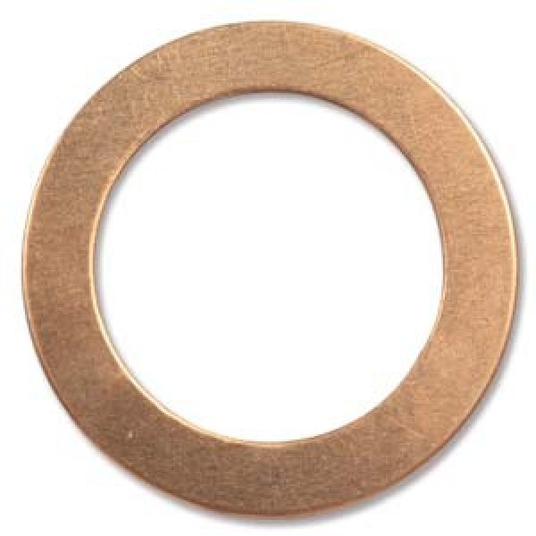 1.25" (31mm) OD Copper 24ga Blank Washers - Pack of 2 | Base Metal Blank...