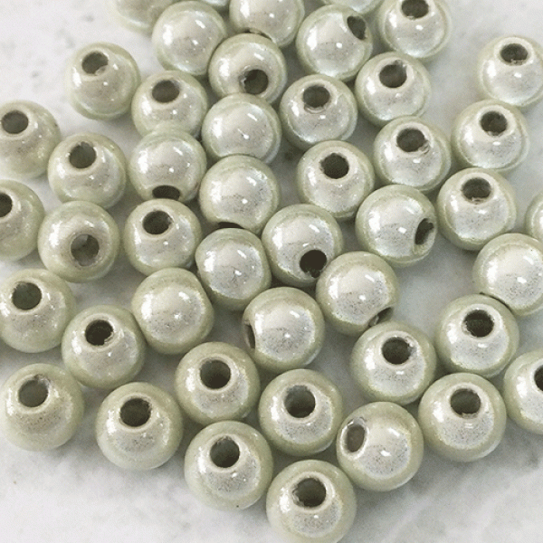 6mm Japanese White Miracle Beads - Pack of 10 | Miracle Beads | Over ...