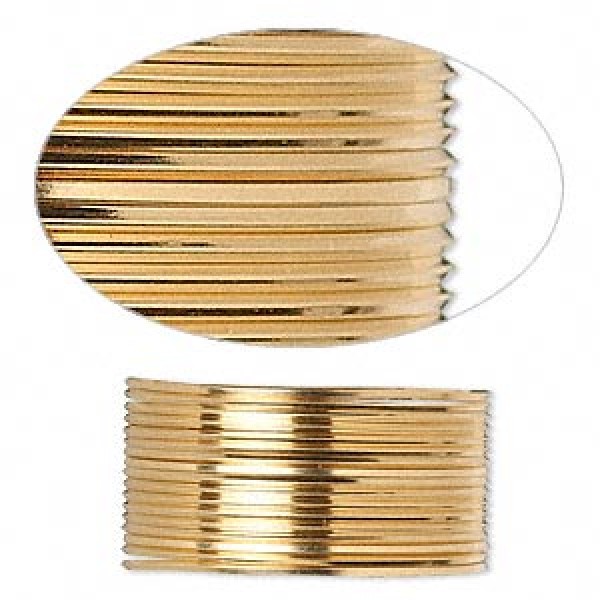 22ga 12K Gold Filled Dead Soft Square Wire - 5ft | PRECIOUS METAL WIRE ...