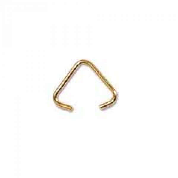 6x7.5mm Small Gold Plated Triangle Bail | Base Metal Bails | Over the ...