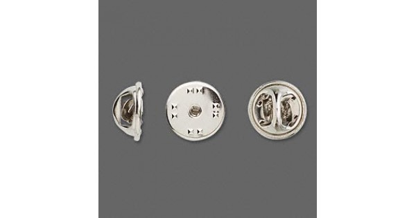 11.5x6.5mm Im Nickel Plated Brass Tie Tack Clutches - Pack of 10 | Hair ...