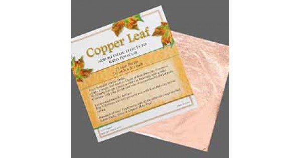 Copper Leaf Sheets - Pack of 25 x 14cm Square sheets | Metallic Leaf ...