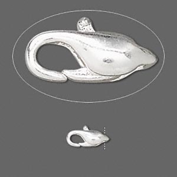 9.3x5.5mm Deluxe Silver Plated Lobster Clasps - Pack of 2 | Plated ...