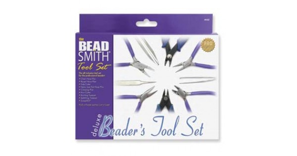 Beadsmith Deluxe Beaders Tool Kit - Chain, Round, Flat Nose Pliers ...