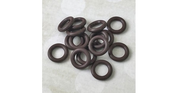10mm Rubber O-Rings - Chocolate - Pack of 10 | O-Rings + Bead Bumpers ...