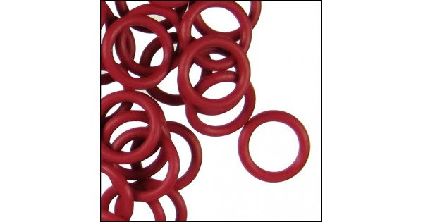 10mm Rubber O-Rings - Brick Red - Pack of 10 | O-Rings + Bead Bumpers ...