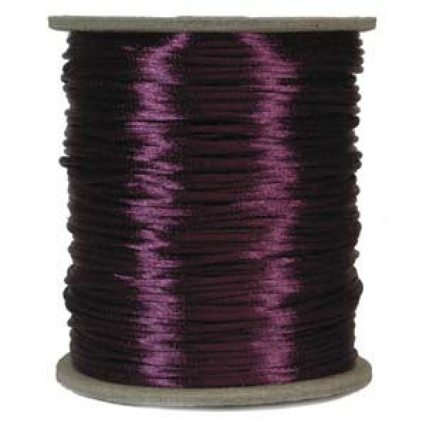 3mm Satin Rattail Cord - Plum | Satin Rattail Cord | Over the Rainbow