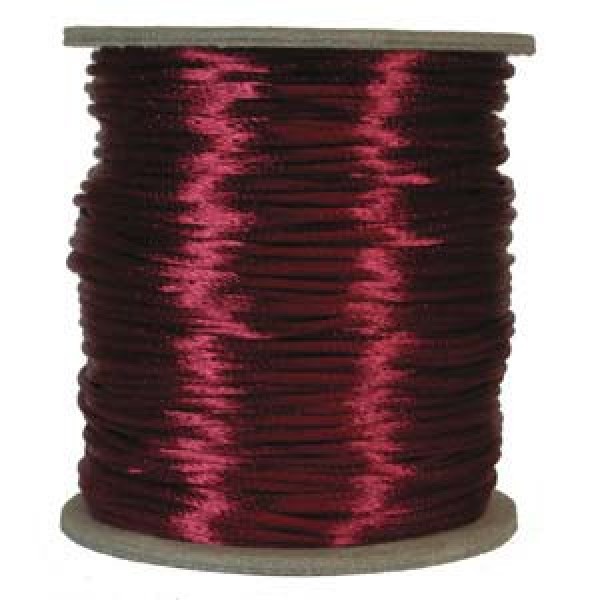 3mm Satin Rattail Cord - Wine - Per 5 metres | Satin Rattail Cord ...