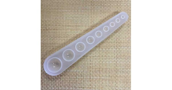 175x35mm Silicone Half Round Ball Mould - 9 sizes - 5-23mm | Resin ...