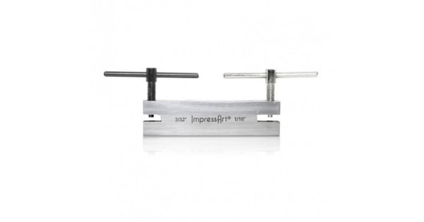 ImpressArt Small Screw Down 2-Hole Punch - 1/16" + 3/32" | Pliers,