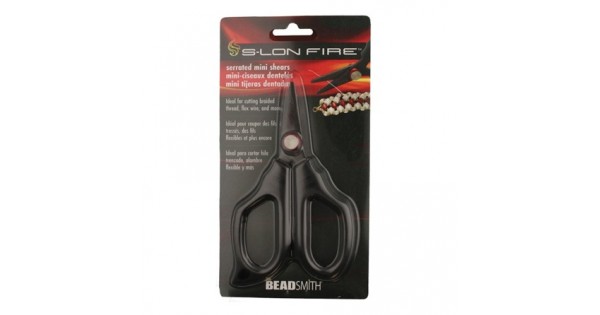 Beadsmith 5 inch (12.7cm) S-Lon Fire Stainless Steel Serrated Mini ...