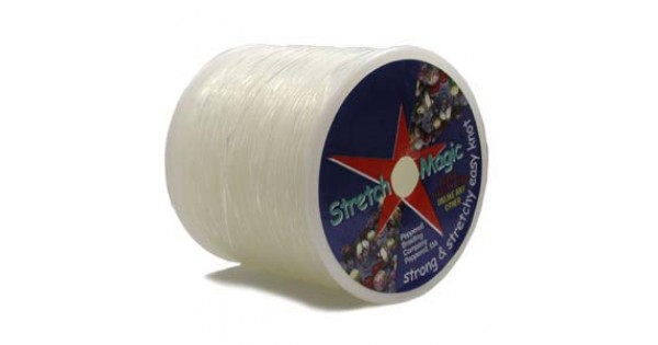 1mm Clear Stretch Magic Cord - 100 metre roll | Opelon + Elastic Cord ...